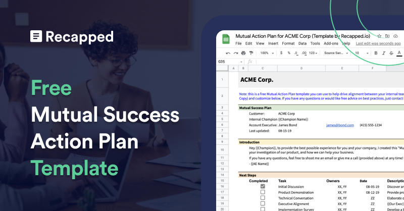 The Free Mutual Success Action Plan Template Every Sales Team Needs - Mark Fershteyn